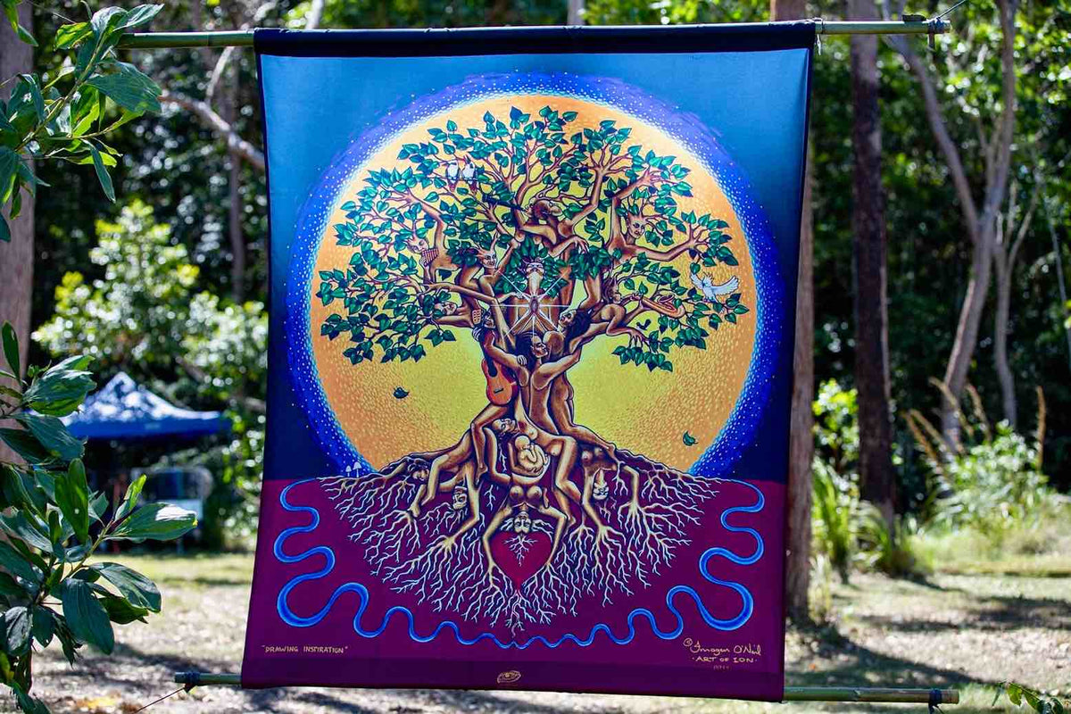 Drawing Inspiration- Colour Tree of Life Tapestry – Art of ION