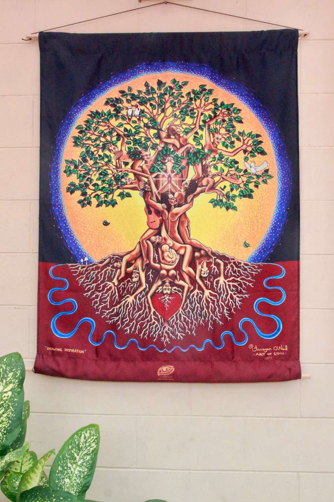 Drawing Inspiration- Colour Tree of Life Tapestry – Art of ION